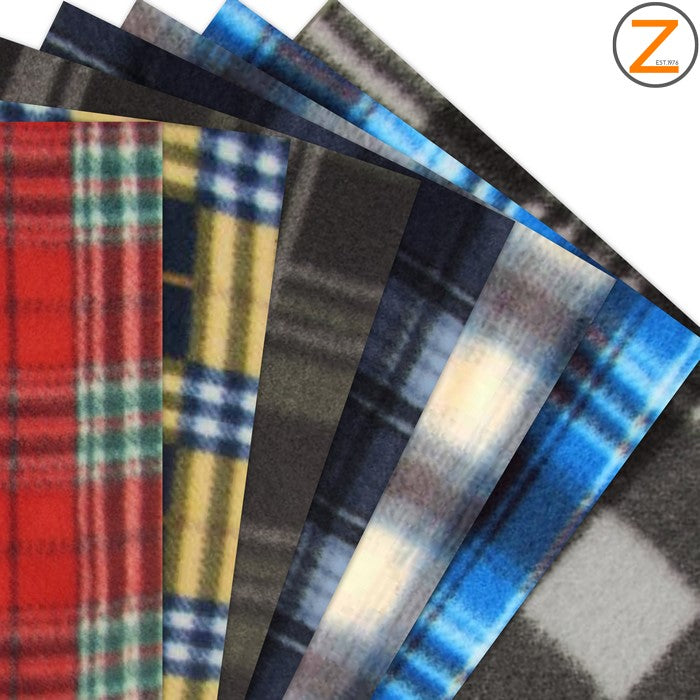 Cozy up with Tartan Plaid Polar Fleece Fabric from Big Z Fabric ...