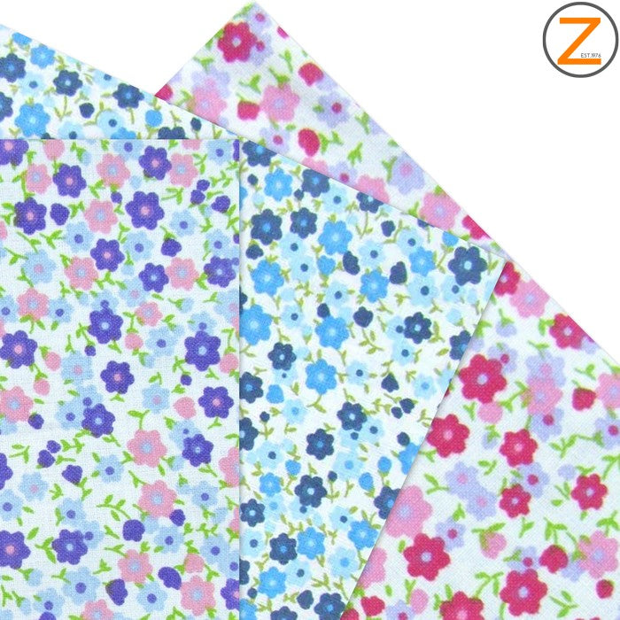 Small Plain Flower Print Flannel Fabric – Soft & Cozy | Big Z Fabric