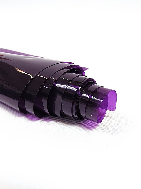 Shop Purple (12 Gauge) Tinted Plastic Vinyl Fabric by the Yard | Big Z ...
