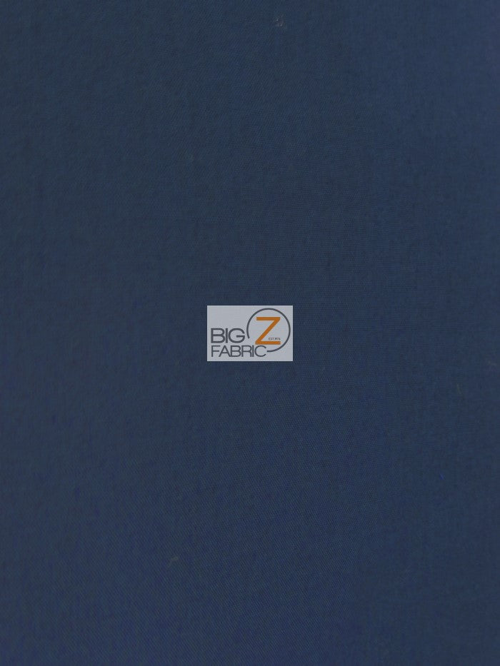 Poly Cotton Solid Fabric Navy Blue 100 Yard Bolt by the Yard | Big Z Fabric