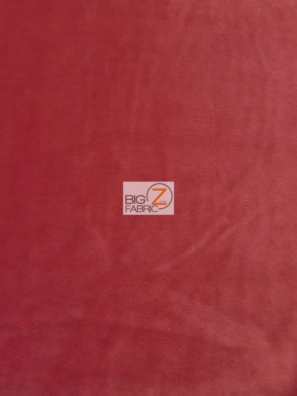 Shop Red Minky Solid Baby Soft Fabric by the Yard | Big Z Fabric